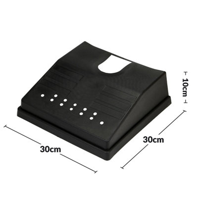 Taylor & Brown Black Plastic Outdoor Drain CoverAntiLeaf Blockage Guard ...