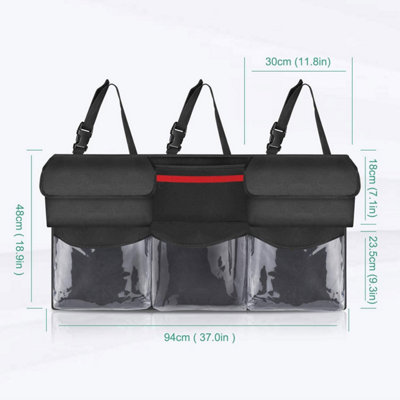 Taylor & Brown Car Boot Storage Organiser, Waterproof Foldable Back ...
