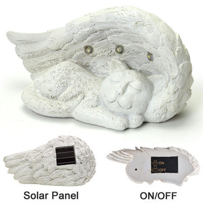 Taylor & Brown Cat Memorial Stone with Solar LightsSympathy Gift ...