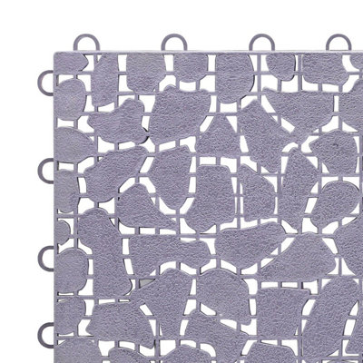 Taylor & Brown Grey Interlocking Path Tiles 4 Pack 28x28cm Outdoor ...