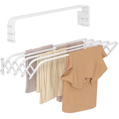 Taylor & Brown Indoor Outdoor Folding Wall Mounted Extendible Dryer ...