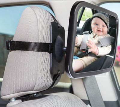 Taylor & Brown Large Adjustable Wide View Rear/Baby/Child Seat Car ...
