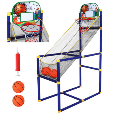 TAYLOR & BROWN PORTABLE BASKETBALL STAND HOOP WITH NET & BACKBOARD ...