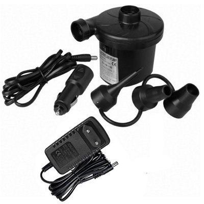 Taylor & Brown Portable Electric Air Pump, 12V/240V Inflator for ...