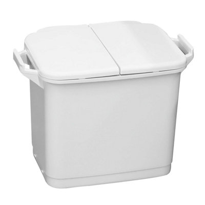 Taylor & Brown Recycling Pedal Bin - 4 Compartment Vertical Waste ...