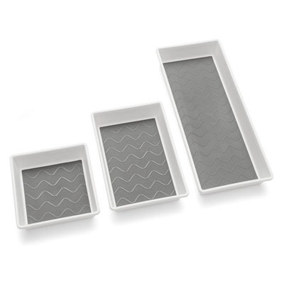 Taylor & Brown Set of 3 Soft Base Drawer Organizers for Utensils ...