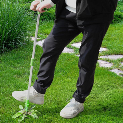 Taylor & Brown Stand Up Weed Puller, Long Handle Weeding Tool with 3 ...