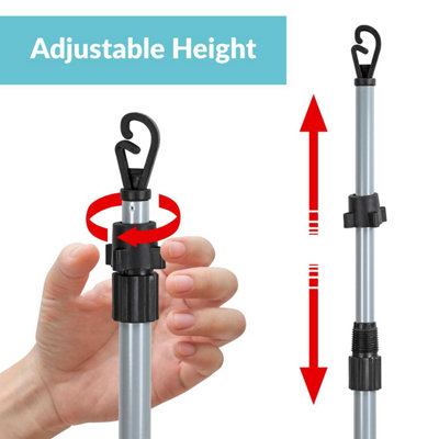 Taylor & Brown Telescopic Washing Line Prop Poles, Heavy Duty ...