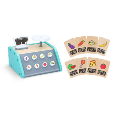 Taylor & Brown Wooden Kitchen Scale Playset Colorful Pretend Toy for ...