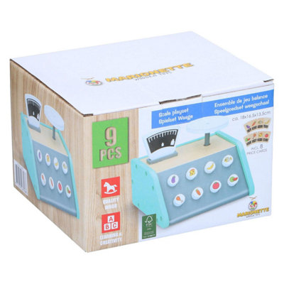 Taylor & Brown Wooden Kitchen Scale Playset Colorful Pretend Toy for ...