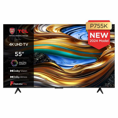TCL 55P755K 55inch 4K UHD LED SMART TV WiFi Freeview PLAY