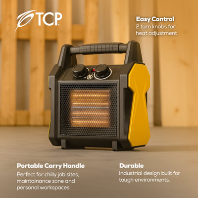 TCP 2kW Tough and Compact Industrial Design Portable Heater