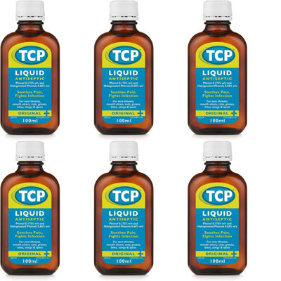 TCP Antiseptic Liquid - 100 ml (Pack of 6) | DIY at B&Q