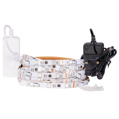 TCP Smart Strip Light RGBIC IP20 5M UK with Customisable Colors and ...