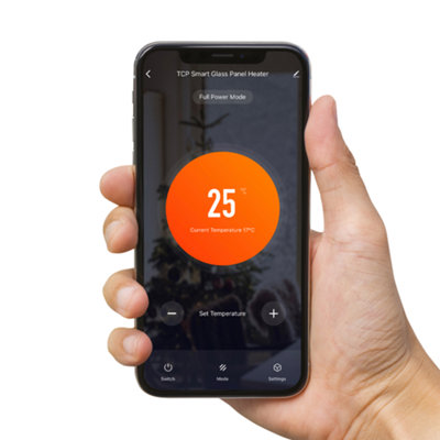 TCP Smart WiFi Glass Panel Heater 2000W, Alexa Compatible, Open Window ...