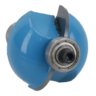 TCT Cove Box Router Bit Bearing Guided 35mm D 12.7mm Rad Cutter 1/2 Shank