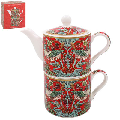 Buy Tea For One Ceramic Strawberry Thief Morris Floral Teapot Server ...
