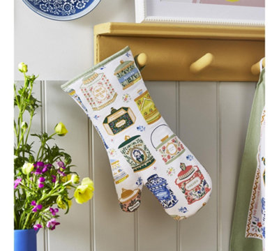 Tea Tins Food and Drink Gauntlet Oven Glove