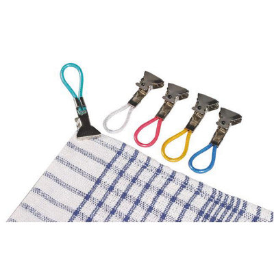 Tea Towel Clips 5pk One Colour (One Size)