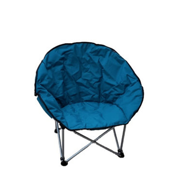 Teal Adult Bucket Camping Chair Padded High Back Folding Orca Moon ...