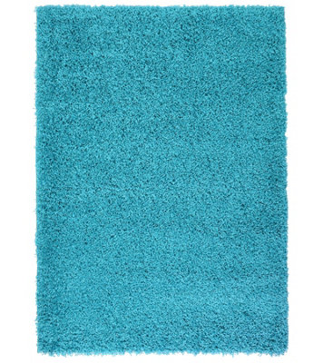 Teal Thick Shaggy Rug - California - 60x230cm (2'x7'8")
