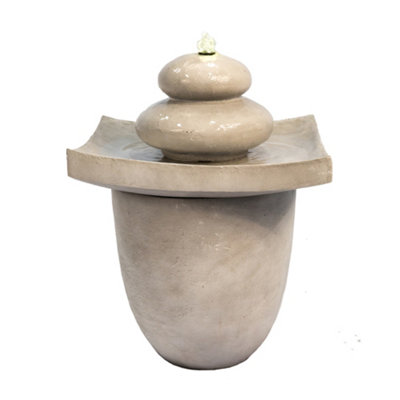 Teamson Home Garden Outdoor Water Feature, Large Square Water Fountain ...