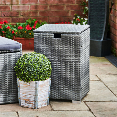 Teamson Home Gas Bottle Tank Rattan Cover Storage, For Up To 9kg, Gas ...