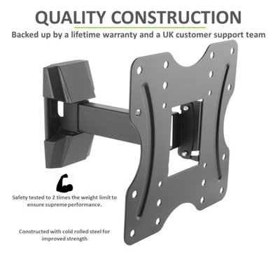 Tech Art Full Motion Single Arm TV Wall Mount Bracket 23" to 43"