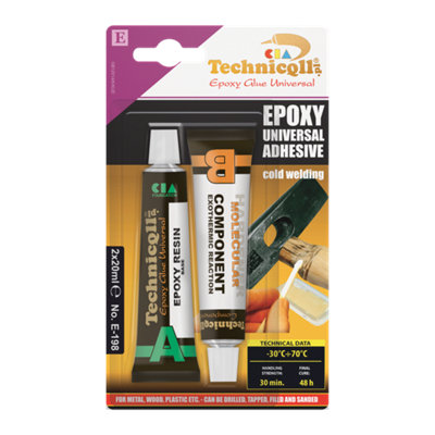 Technicqll Epoxy Adhesive Glue For Metals Alloy Steel Bronze Etc 2 X ...
