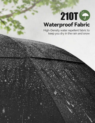 TECKNET Golf Umbrella Large 68 Inch, Windproof Strong Double Canopy ...