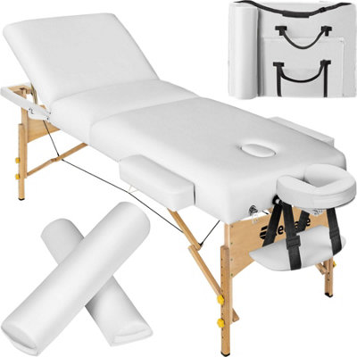 tectake 3 Zone Massage Table Somwang w/ Bolster Set - Massage couch ...