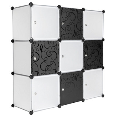 tectake 9 Cube Storage unit - cube storage cube shelves - white | DIY ...