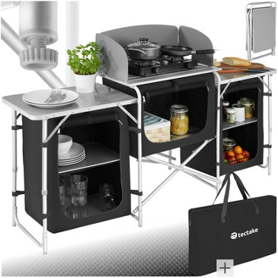 tectake Camping Kitchen Station - Large - camping kitchen unit camping ...