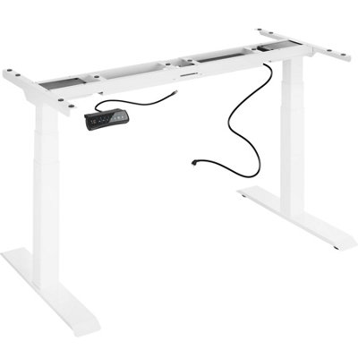 tectake Motorised standing desk frame (58 - 123cm tall with memory and ...