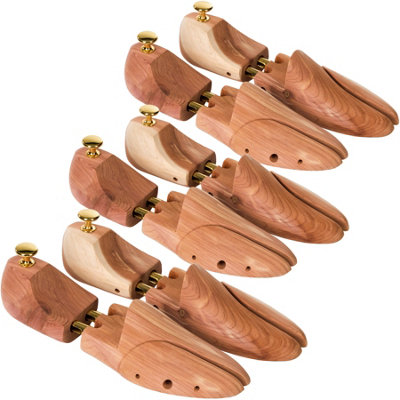 tectake Shoe tree 3 pairs luxury cedar wood - boot shaper shoe shaper ...