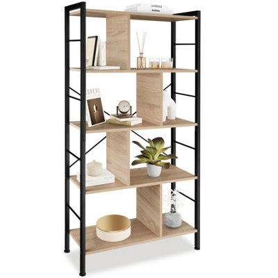 tectake Standing shelf Charleston 75.5x30x155cm - Shelf standing shelf ...