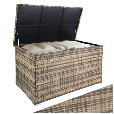 tectake Storage box Oslo with aluminium frame 145 x 82.5 x 79.5 cm ...