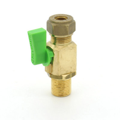 Teddington In-line Isolation Valve G3/8 to 10mm Pipe - OFV5