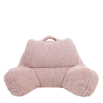 Teddy Bear Cuddle Waterproof Filled Cushion Pink Reading Support Pillow