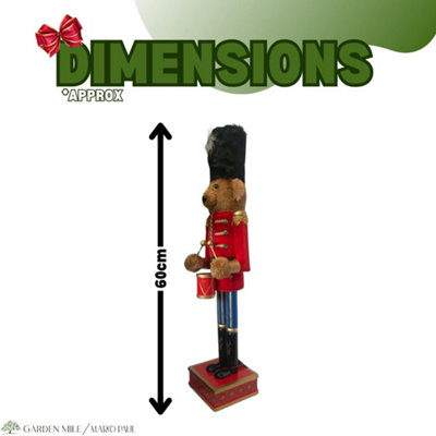Teddy Bear Nutcracker Decoration - 60cm