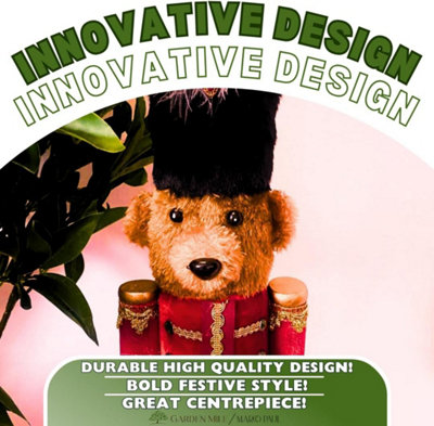 Teddy Bear Nutcracker Decoration - 60cm