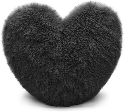 Teddy Cuddles Heart Shape 3D Fleece Filled Cushion Soft Comfortable ...