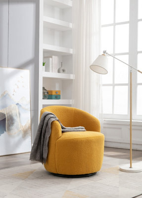 Barrel chair with wheels store