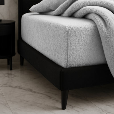 Teddy Fitted Sheet 30cm Extra Deep Soft Cuddly Soft Touch Bedding | DIY ...