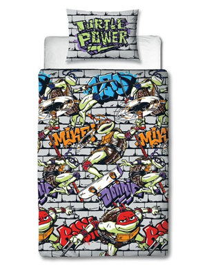 Teenage Mutant Ninja Turtles Power Single Duvet Cover and Pillowcase ...