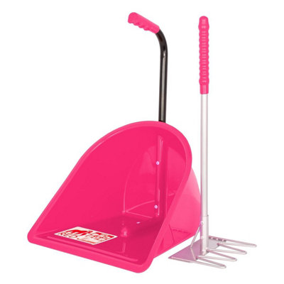Teenie Tidee™ with Short Traditional Rake / Pink | DIY at B&Q