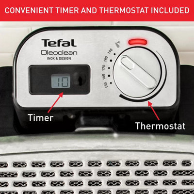 Tefal Oleoclean Pro Deep Fryer 3.5L FR8058G0 with Automatic Oil ...