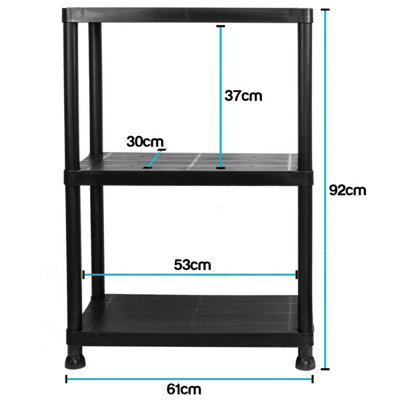 TekBox 3 Tier Garage Storage Shelves