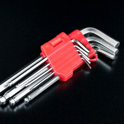 Tekbox 9 Piece Extra Long Allen Key Set