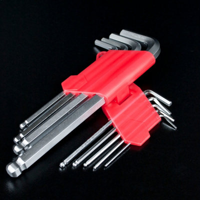 Tekbox 9 Piece Extra Long Allen Key Set